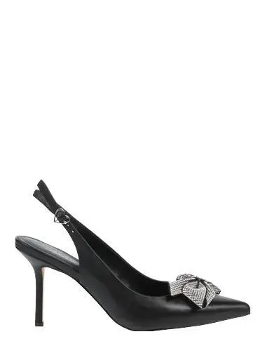 TOSCA BLU Leather Slingback Pumps - Black