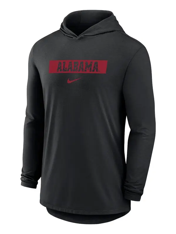 Nike Alabama Crimson Tide College Hooded Tee - Black