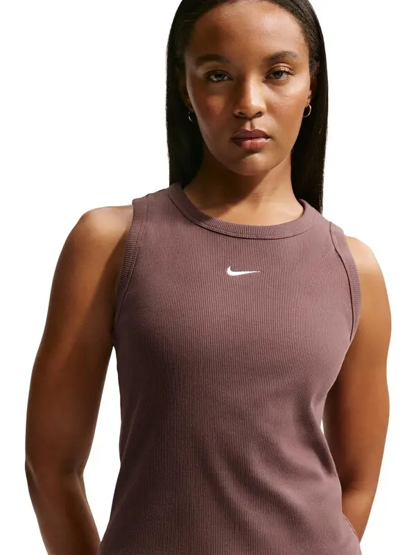 Nike Sportswear Tight Ribbed Tank Top - Purple