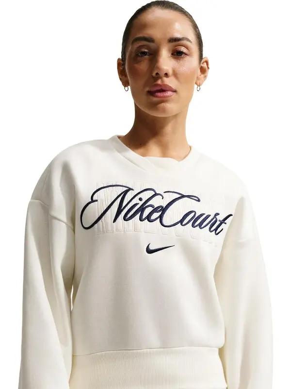 Nike Court Collection Crew-neck Tennis Top - White