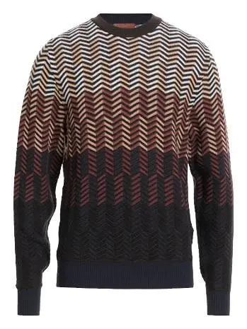 Missoni Virgin Wool Crewneck Sweater - Beige