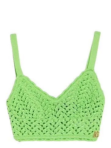 Dolce & Gabbana Crochet-knit Crop Top - Green