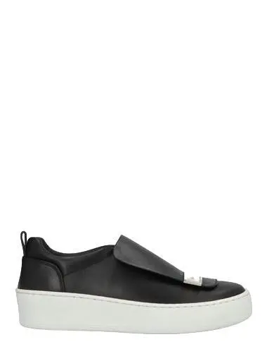 SERGIO ROSSI Leather Sneakers - Black