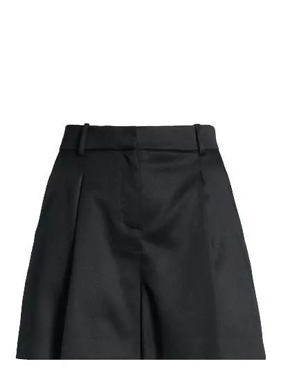 Fabiana Filippi Virgin Wool Tailored High Waisted Shorts - Black
