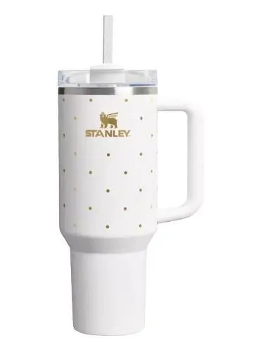 STANLEY 40oz Stainless Steel Flowstate Quencher Tumbler - Frost Polka Dot