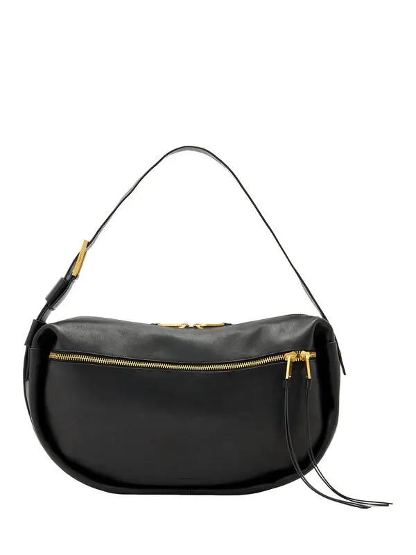 ALLSAINTS Noemie Leather Shoulder Bag - Black