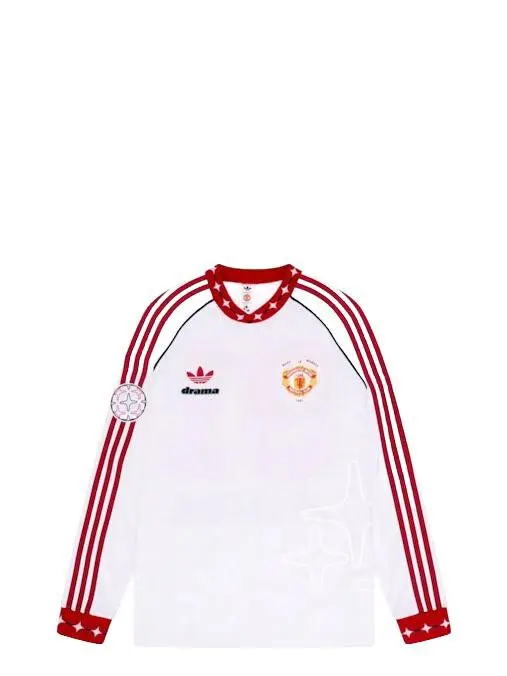 Adidas Manchester United X Drama Call Long Sleeve Jersey - White/red