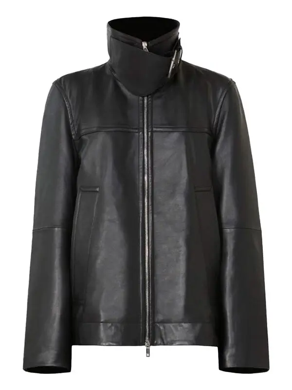 Sportmax Spxciocca Leather Jacket - Black
