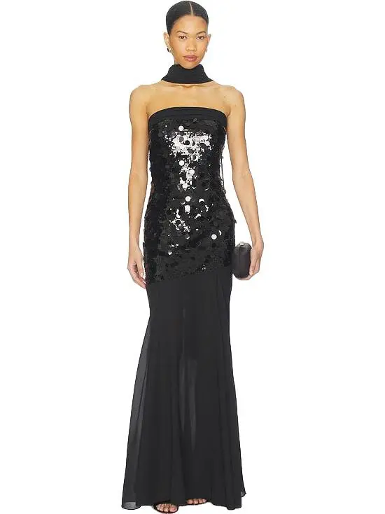Majorelle Mills Gown - Black