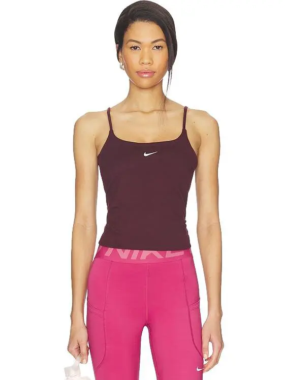 Nike Dri-fit Tank Top - Burgundy Crush & White