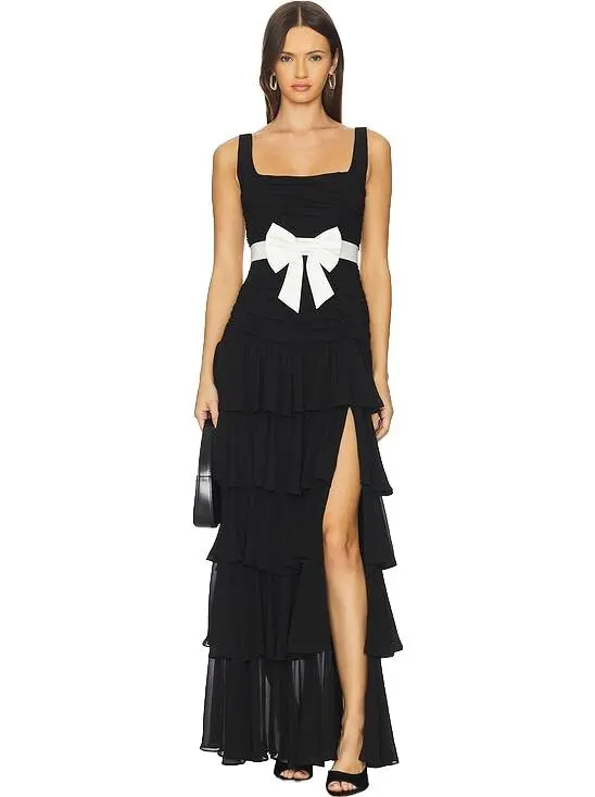 Majorelle Flora Gown - Black