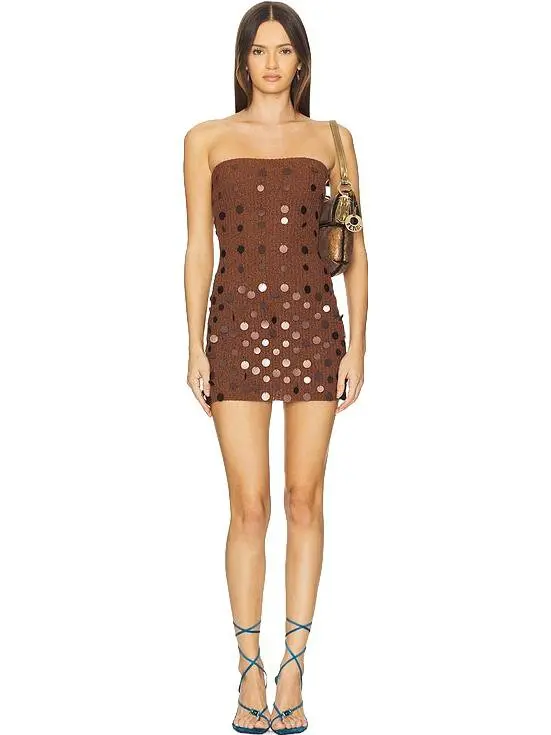 MORE TO COME Aliso Mini Dress - Brown