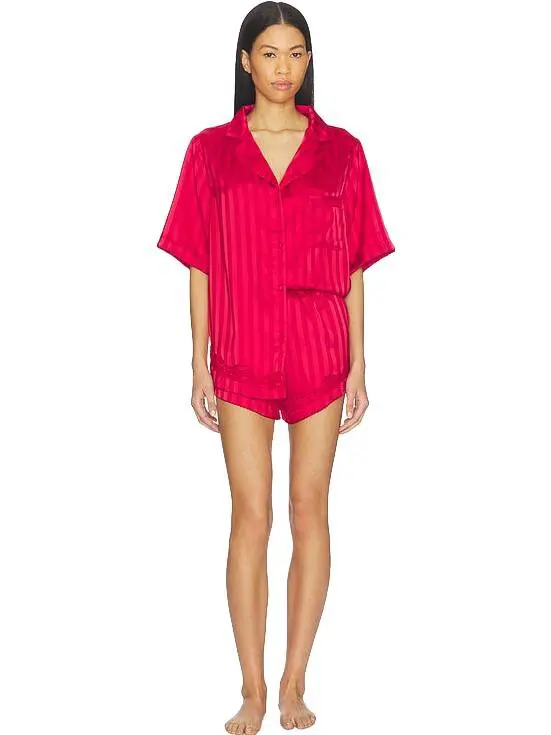 Free People X Sugar Rush Pj Set - Luxe Red