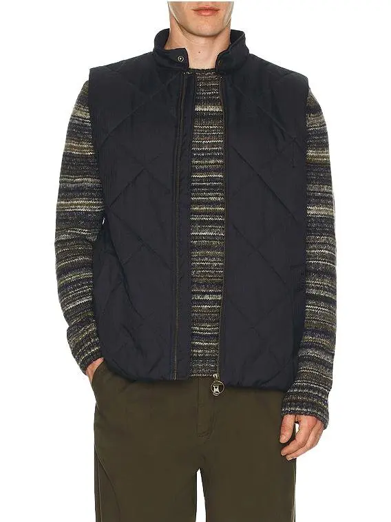 Barbour City Harrington Quilted Gilet Vest - Navy