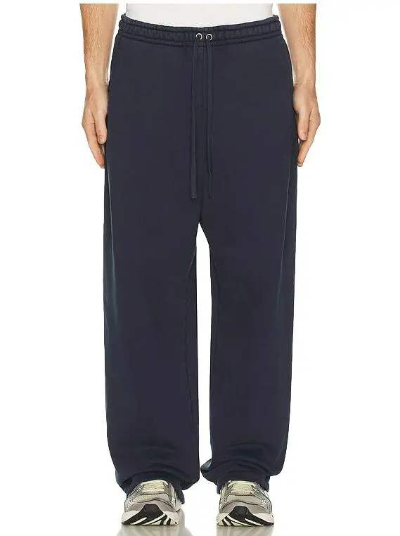 SKIMS Heavy Fleece Straight Leg Pant - Navy