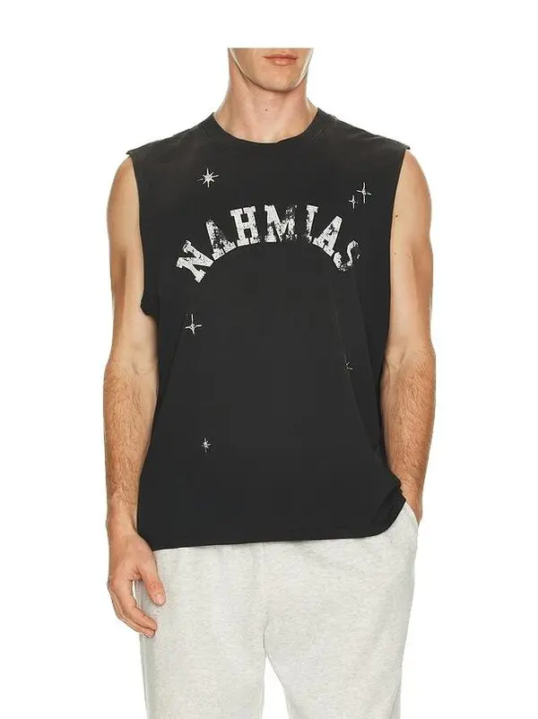 NAHMIAS Arch Muscle T-shirt In Black - Aged Black