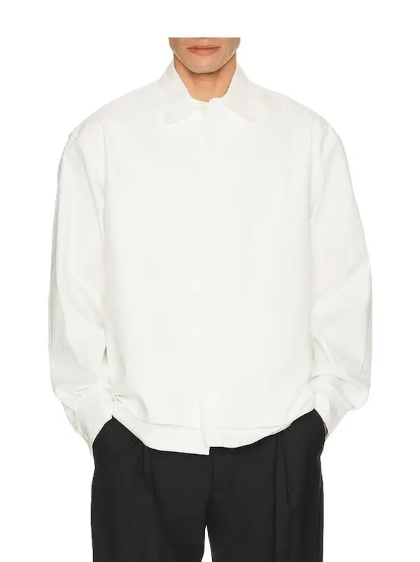 LE17SEPTEMBRE Double Layered Cotton Shirt - White