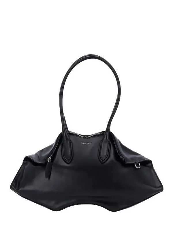 Alexander McQueen Manta Shoulder Bag - Black