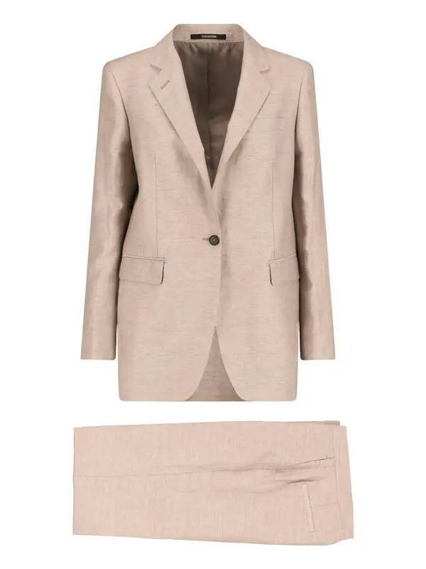 Tagliatore Adrianne" Single-breasted Suit - Beige