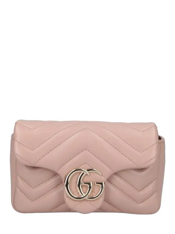 Gucci Gg Marmont Mini Shoulder Bag - Pink