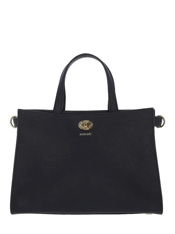 Burberry Small 'cotswolds' Tote Bag - Black