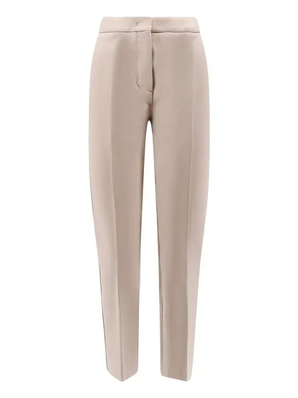 Max Mara Viscose Blend Pegno Trousers - Beige