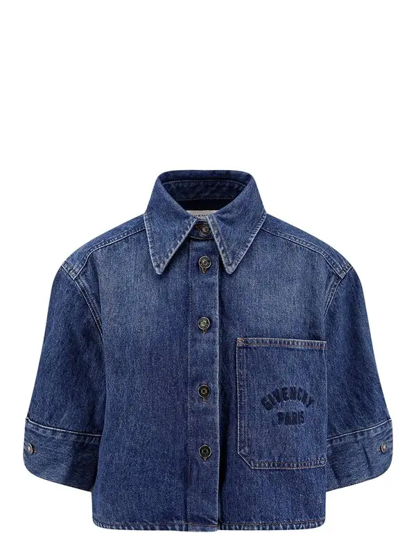Givenchy Cocoon Denim Shirt - Blue