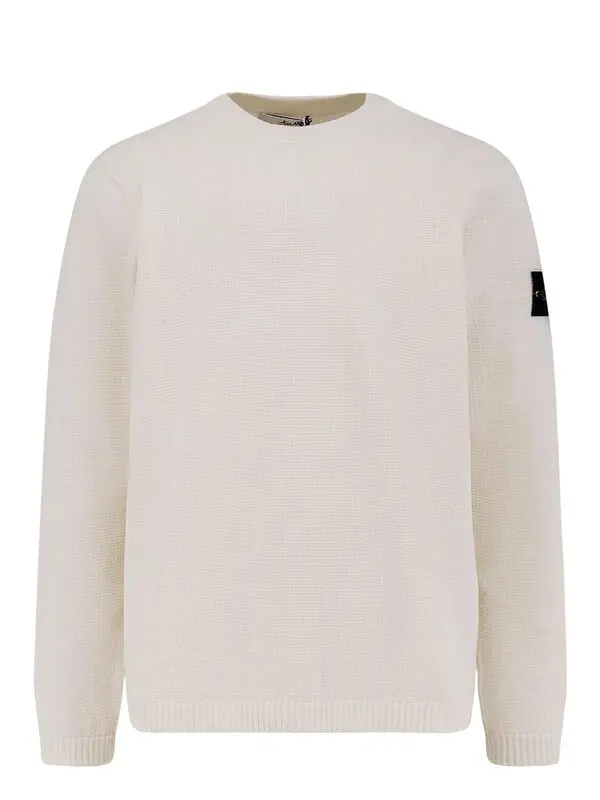 Stone Island Organic Cotton Sweater - White