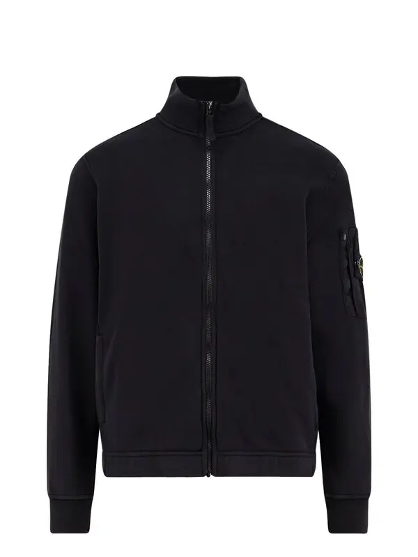 Stone Island Cotton Sweatshirt - Black