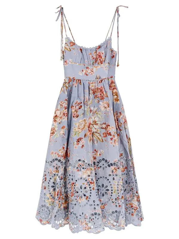 Zimmermann Awaken Long Linen Dress - Multicolor