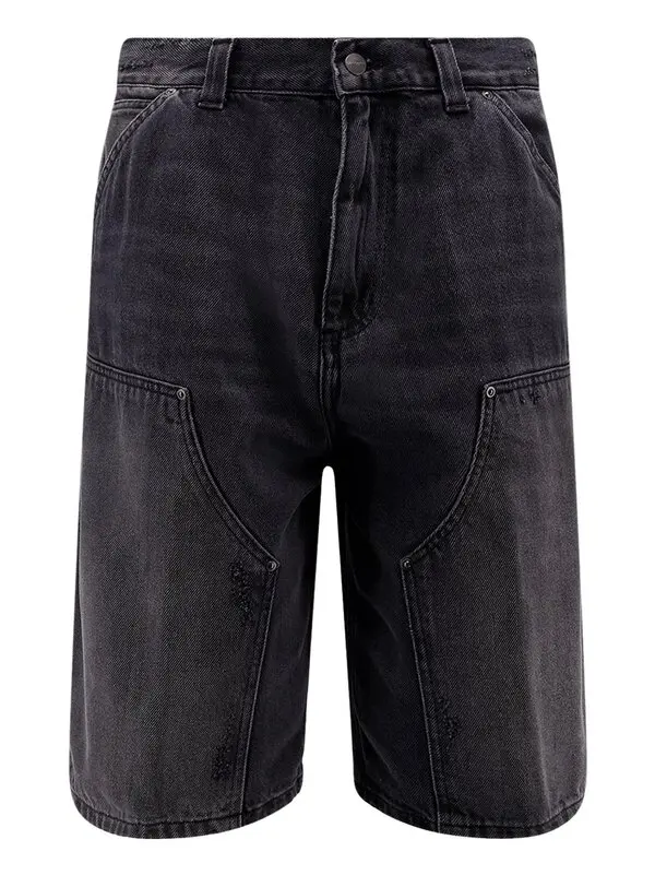 Carhartt Work In Progress Aden Bradenton Denim Bermuda Shorts - Black