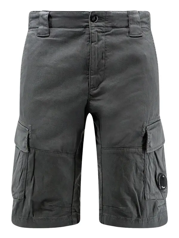 C.P. COMPANY Cotton Cargo Bermuda Shorts - Grey