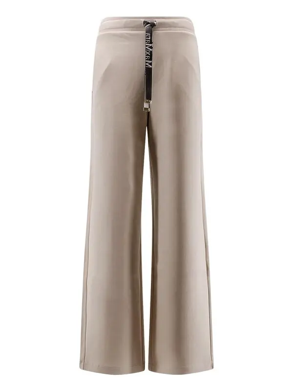 Max Mara Bali Cotton-blend Trousers - Beige