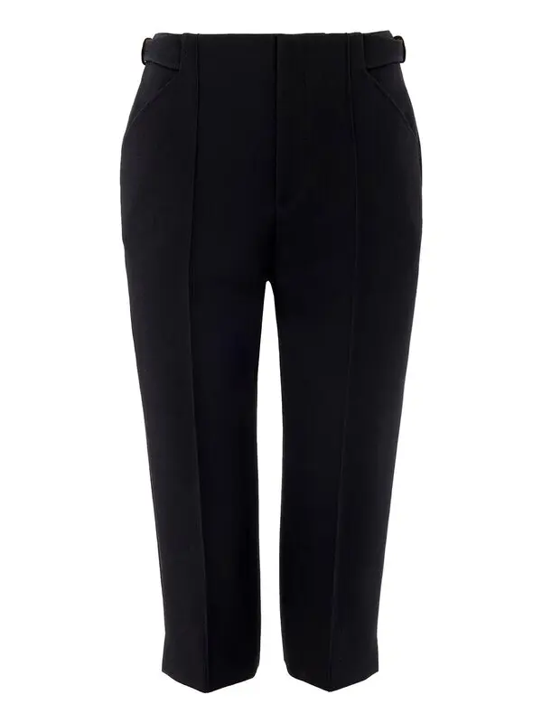 Chloé Wool Capri Trousers - Black