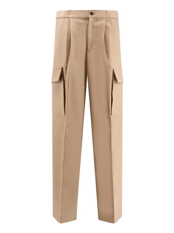 HEVO Cotton Cargo Trousers - Beige