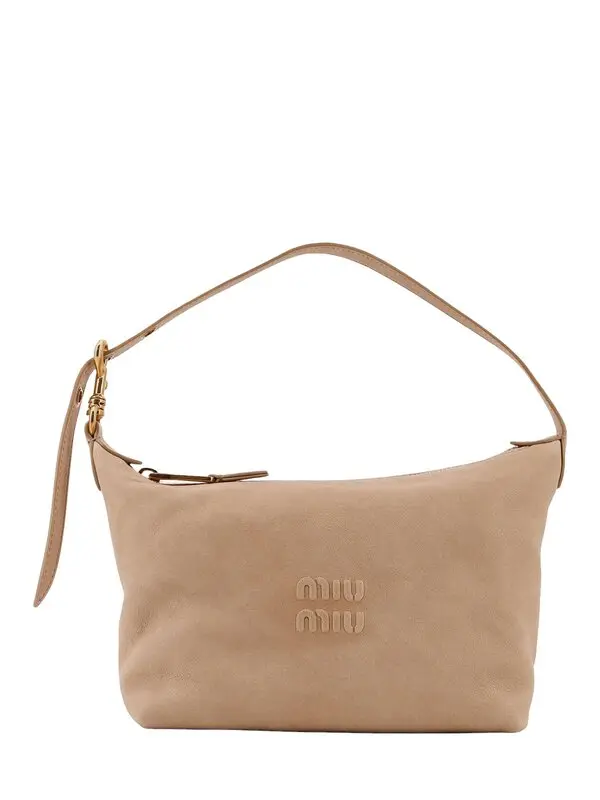 Miu Miu Leather Pouch - Beige