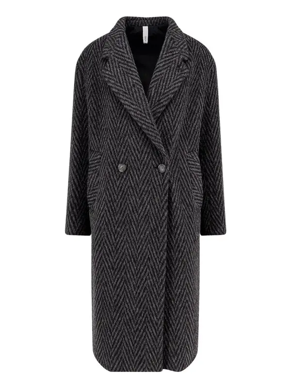 HEVO Santa Cesarea Wool-blend Coat - Grey