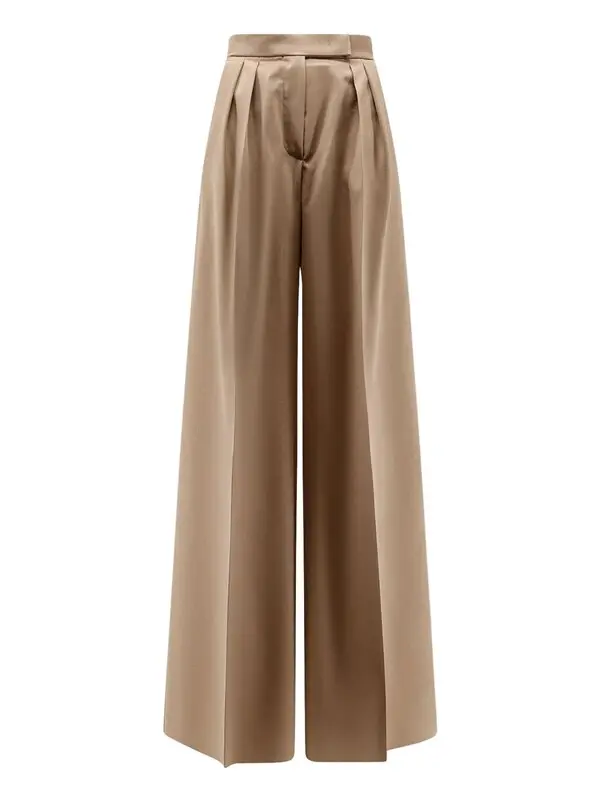 Max Mara Virgin Wool Quorum Trousers - Beige