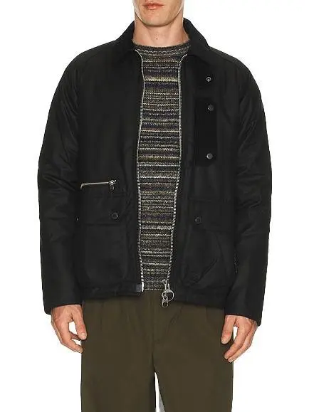 Barbour Tract Wax Jacket - Black