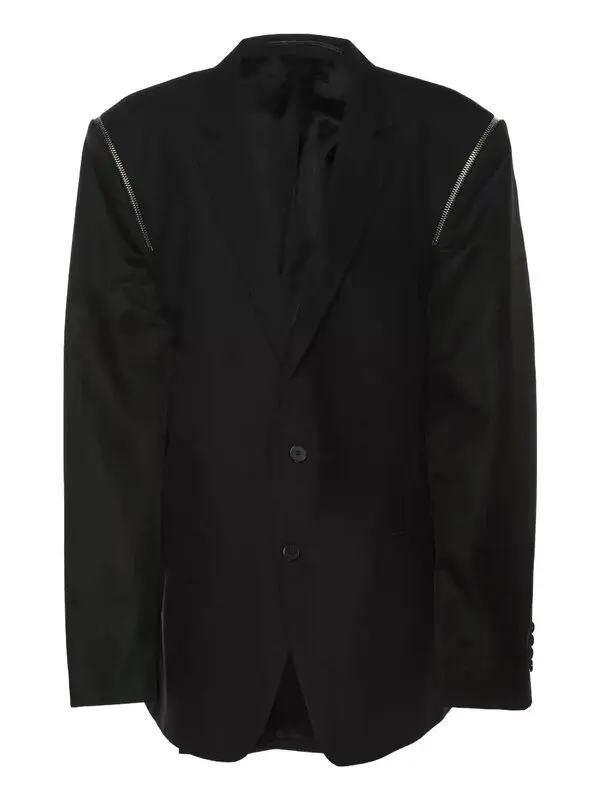 Givenchy Zip-detail Oversized Blazer - Black