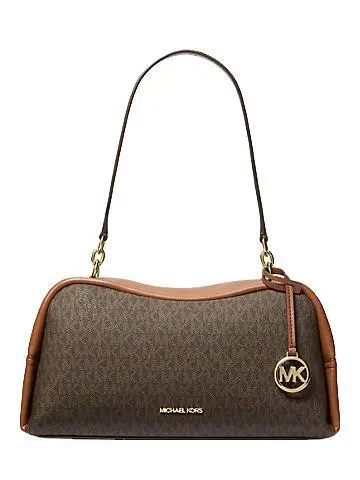 Michael Kors Cecily Medium Signature Logo Shoulder Bag - Brown