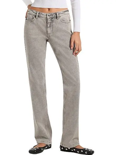 Michael Kors Stretch Denim Cigarette Jeans - Grey