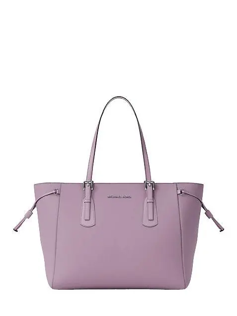 Michael Kors Large Saffiano Leather Tote Bag - Purple