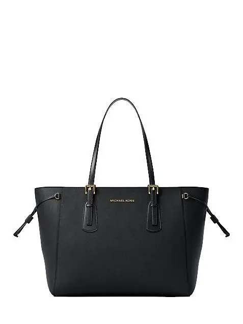 Michael Kors Voyager Large Saffiano Leather Tote Bag - Black