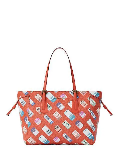 Michael Kors Voyager Large Printed Tote Bag - Red