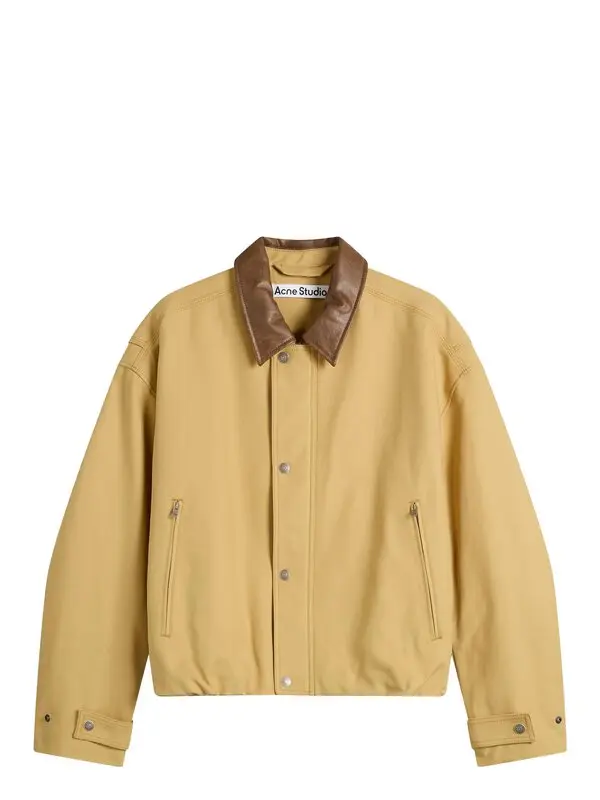 Acne Studios Double Cotton Satin Jacket - Sand Beige