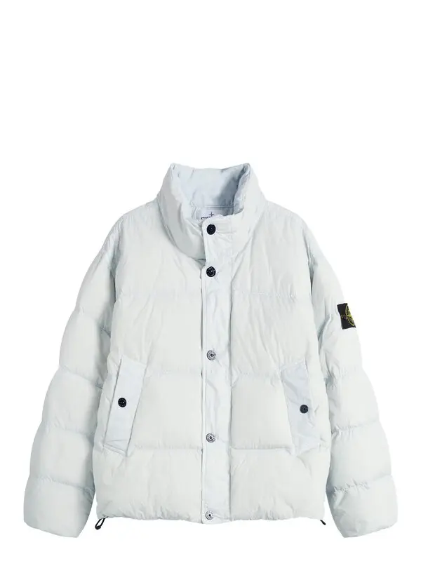 Stone Island Recycled Nylon Rep Padded Bomber Jacket - Sky Blue