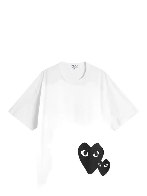 Play Comme Des Garcon Logo T-shirt - White