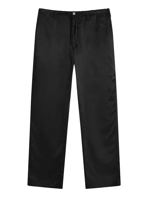 Dries Van Noten Fluid Viscose Cotton Trouser - Black