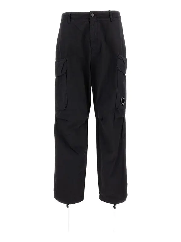 C.P. COMPANY Boxy Fit Cargo Pants - Black
